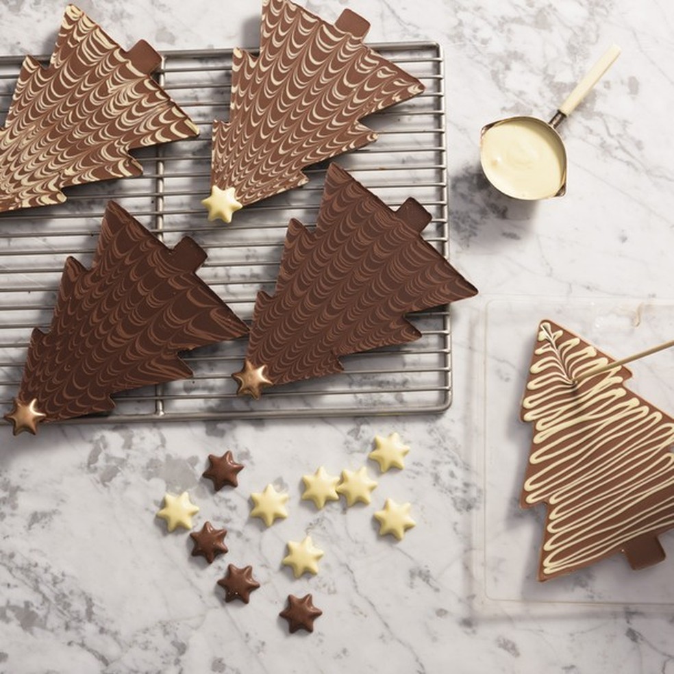 Decoração natalina de... chocolate? Não estamos sabendo lidar com tanta ...