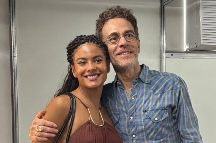 Bella Campos se emociona após Nando Reis assumir ser um 'Fatymore'
