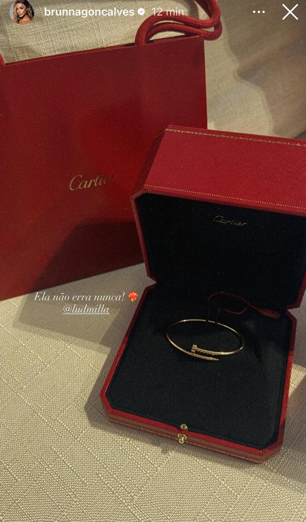 Brunna Gonçalves ganha pulseira avaliada em R$ 63 mil de Ludmilla: 'Não ...