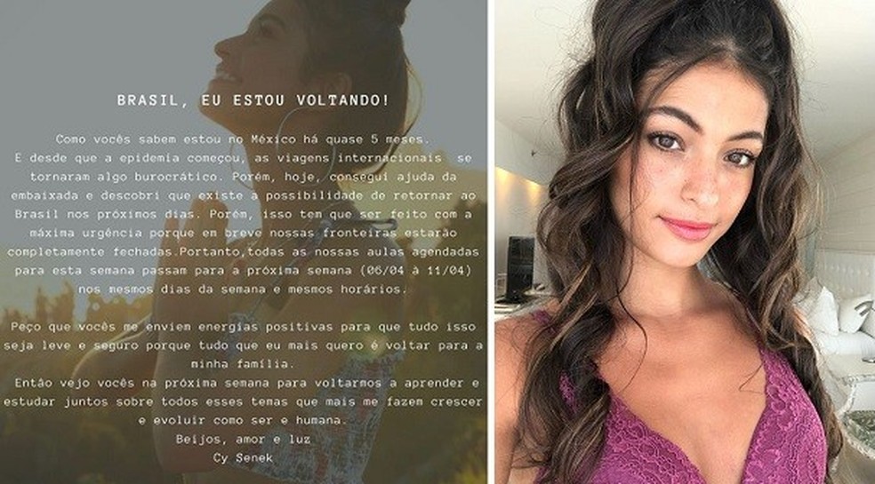 Cynthia Senek comemora possível volta ao Brasil: 'Tudo que mais quero'