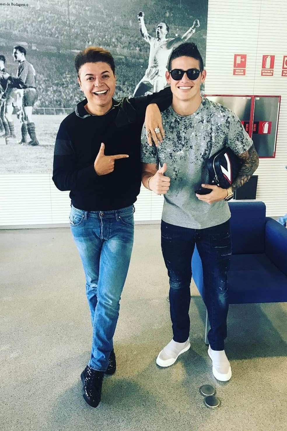 David Brazil posa com James Rodriguez e provoca Anitta: 'Concorrência ...