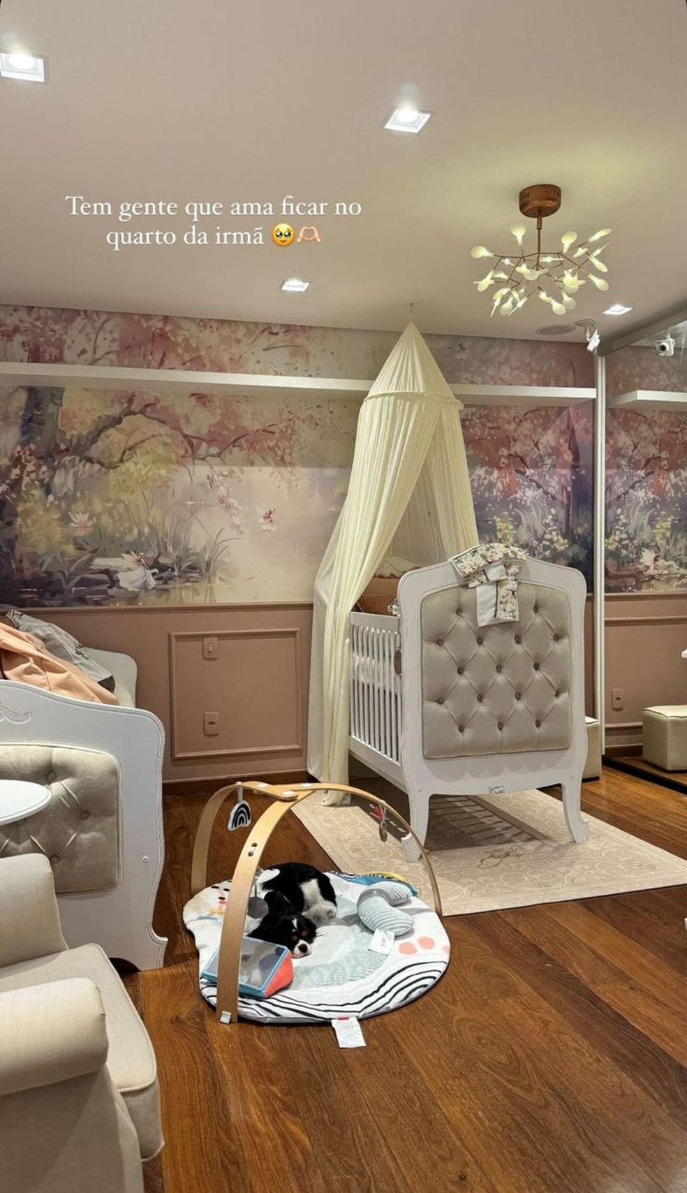 Na reta final da gravidez, Duda Reis mostra quarto de Aurora