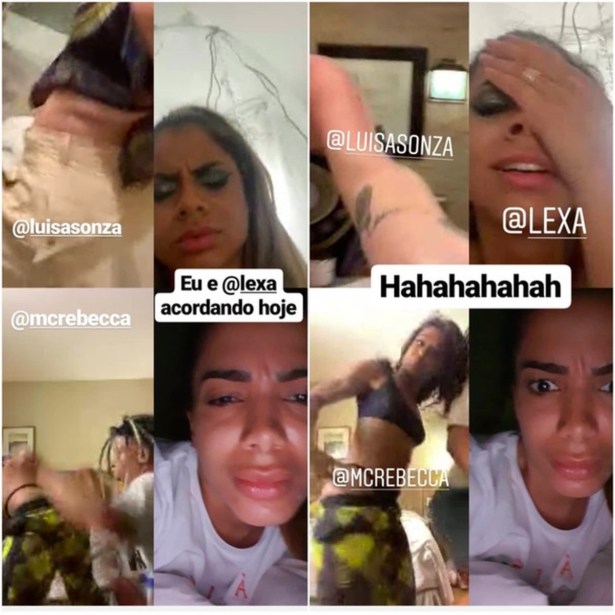 Anitta compartilha 'conversa' com Luisa Sonza, Lexa e Mc Rebecca