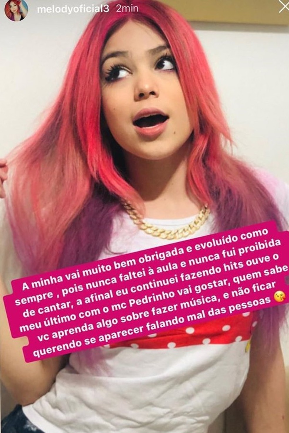 MC Loma e Melody trocam farpas nas redes sociais: 'Gente que ama chamar ...