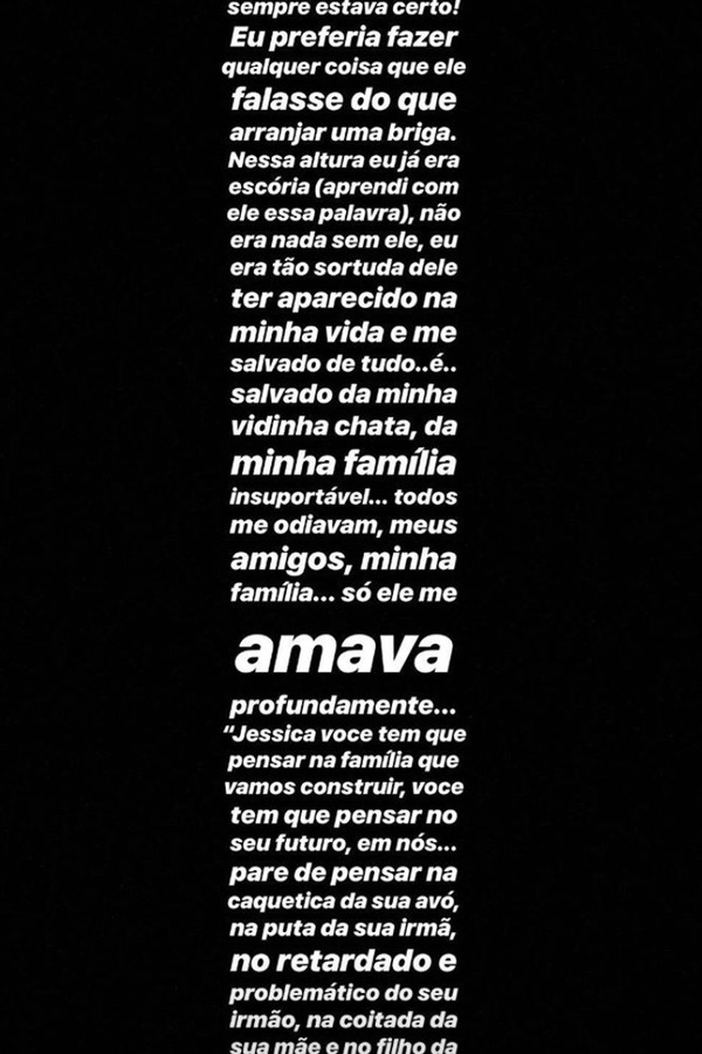 Modelo encoraja seguidoras ao relatar abuso sofrido em seu relacionamento