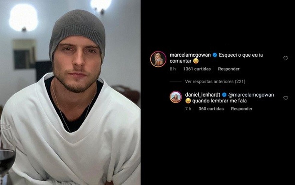 Ex-BBB Daniel posta foto, Marcela McGowan comenta e agita fãs