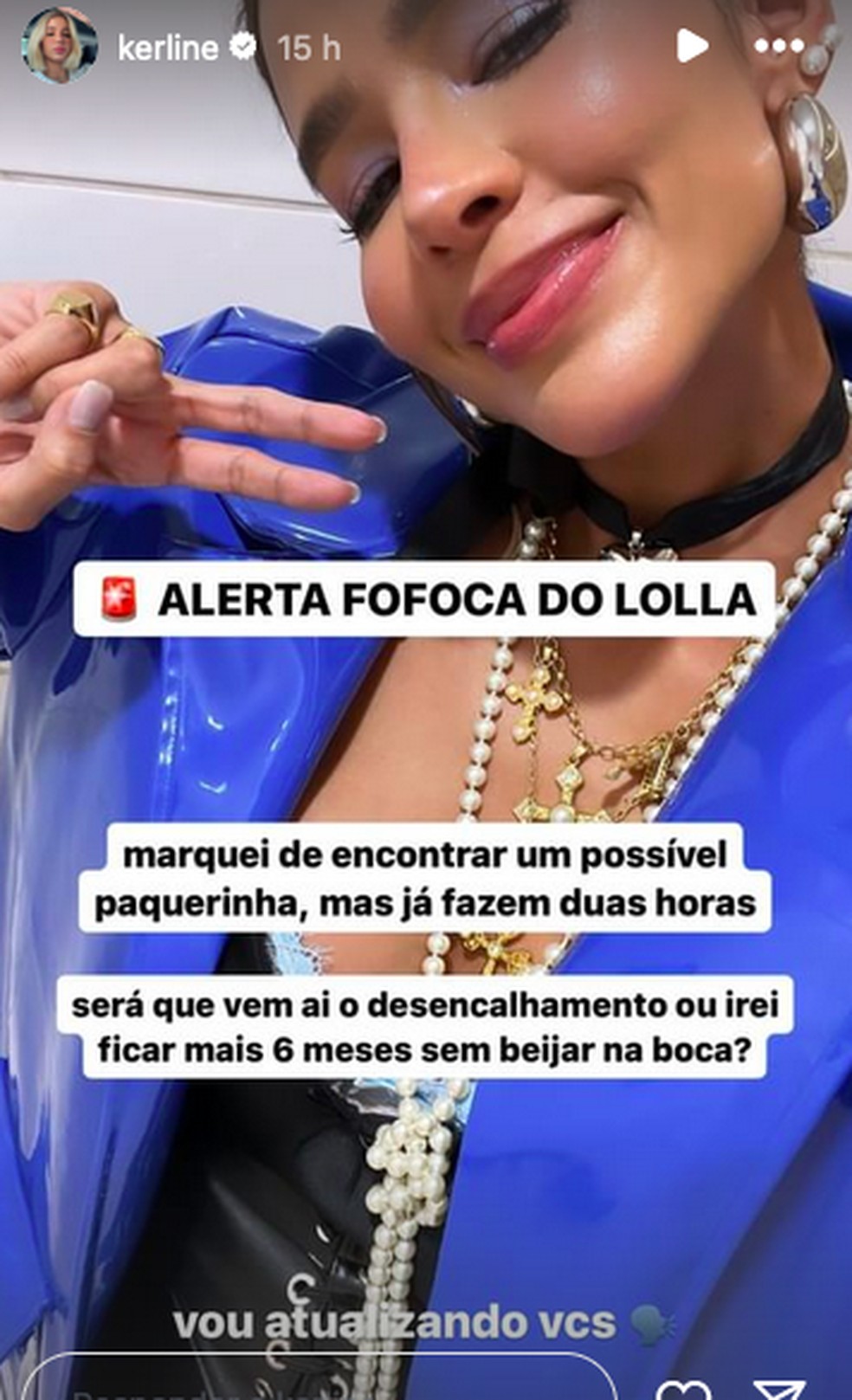 Após curtir festival, Kerline Cardoso faz selfie no sofá e lamenta ...