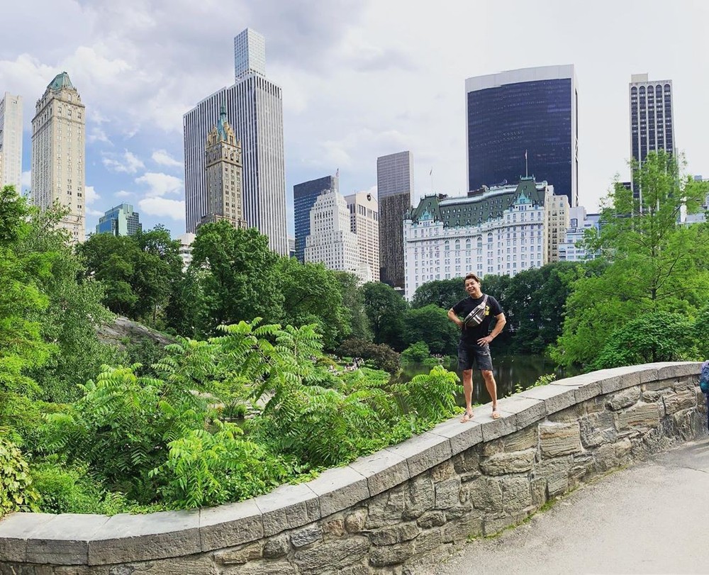 David Brazil curte últimos momentos de férias em Nova York