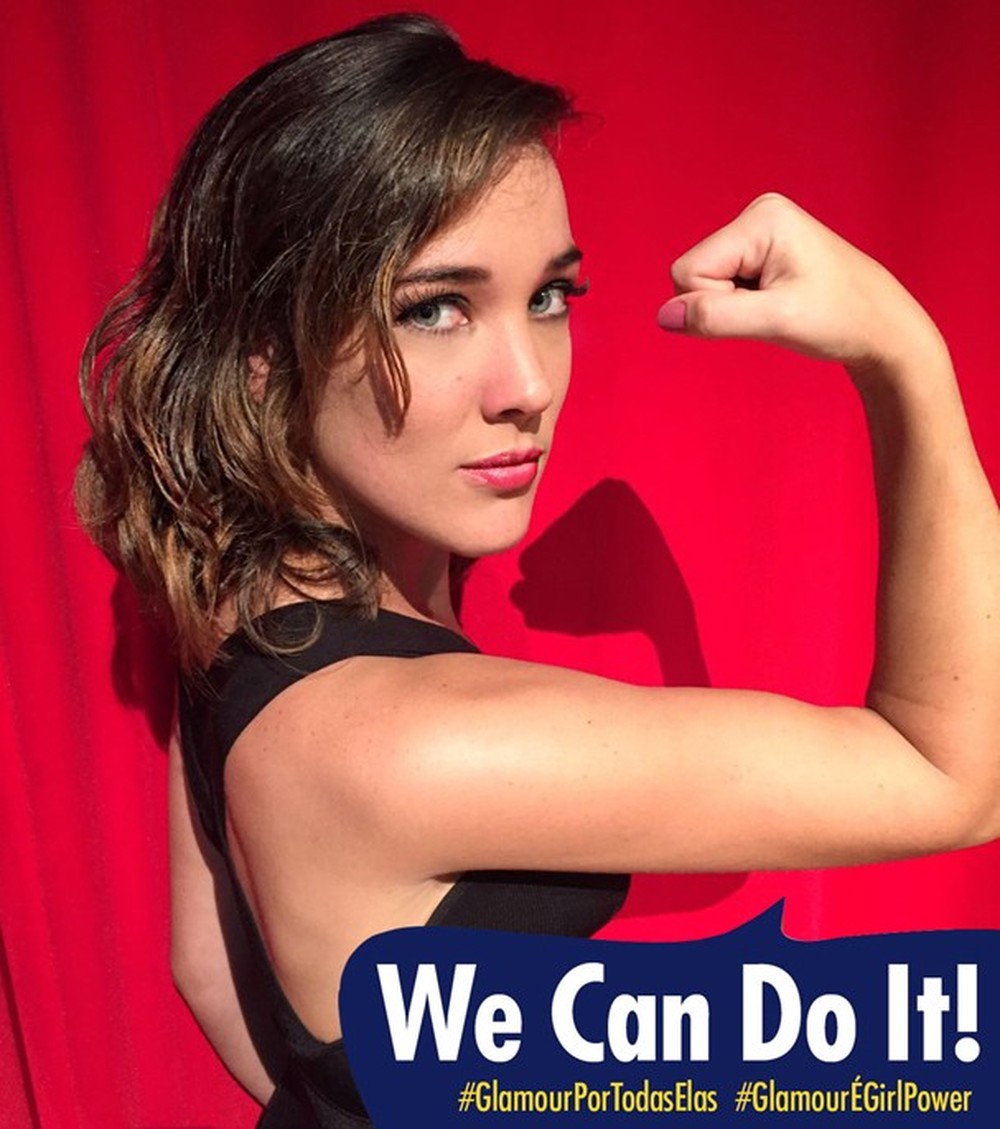 Famosas mostram o 'muque' em campanha de combate à violência contra mulher