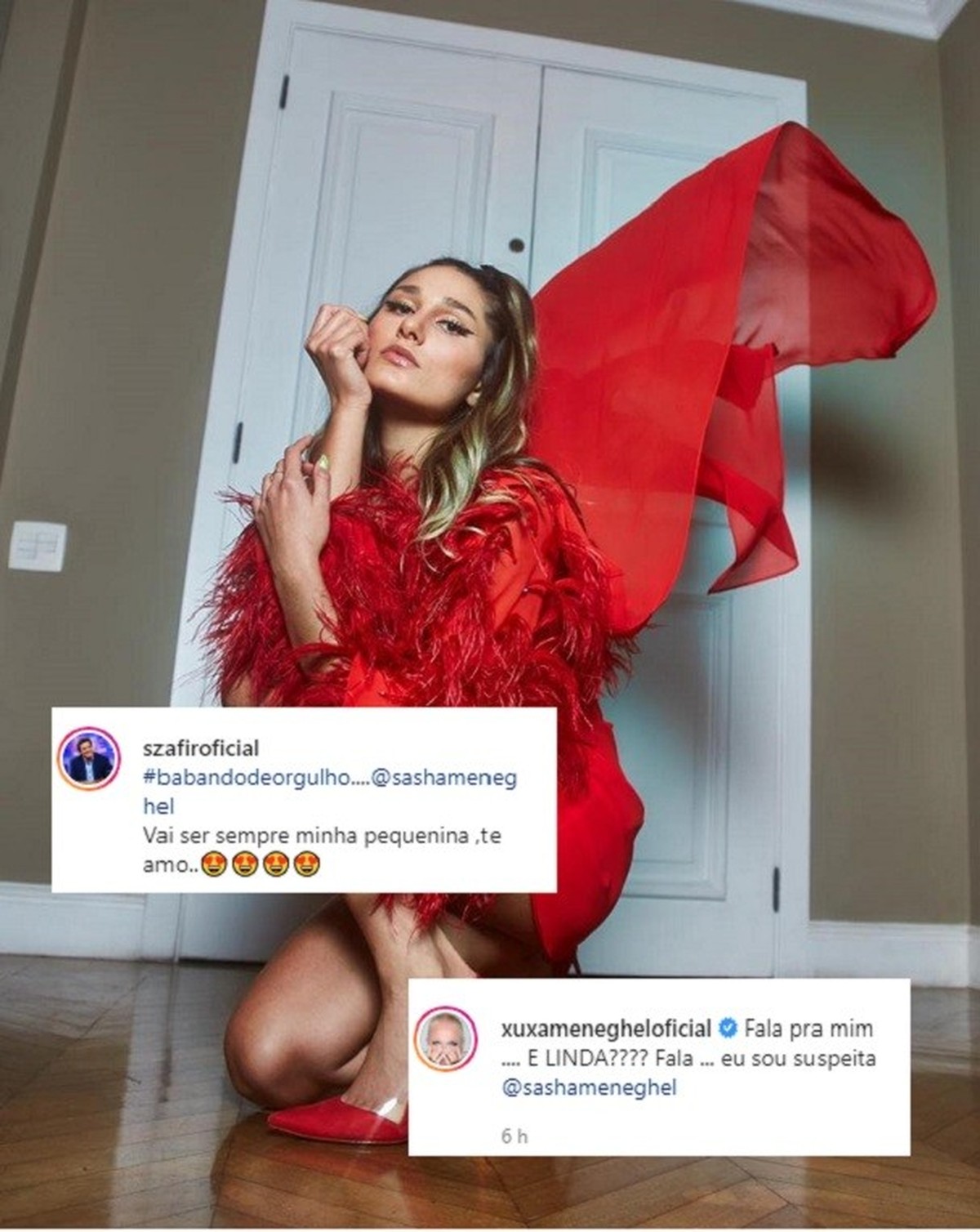 Pais corujas! Xuxa Meneghel e Luciano Szafir se derretem por Sasha nas redes sociais