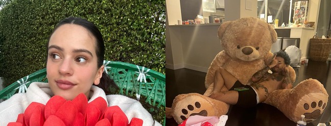 Rosalía compartilha comemoração do Valentine's Day: 'Espero que estejam ...