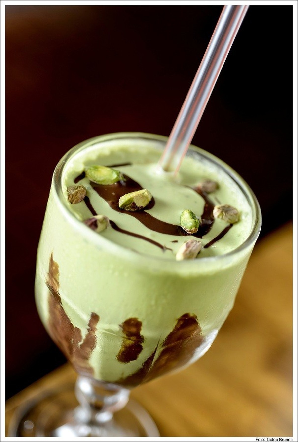 Milkshake de pistache é uma sobremesa deliciosa. Faça em casa