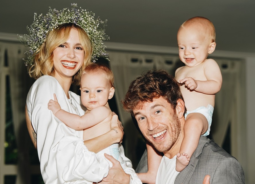 Isa Scherer e Rodrigo Calazans celebram casamento com filhos gêmeos ...
