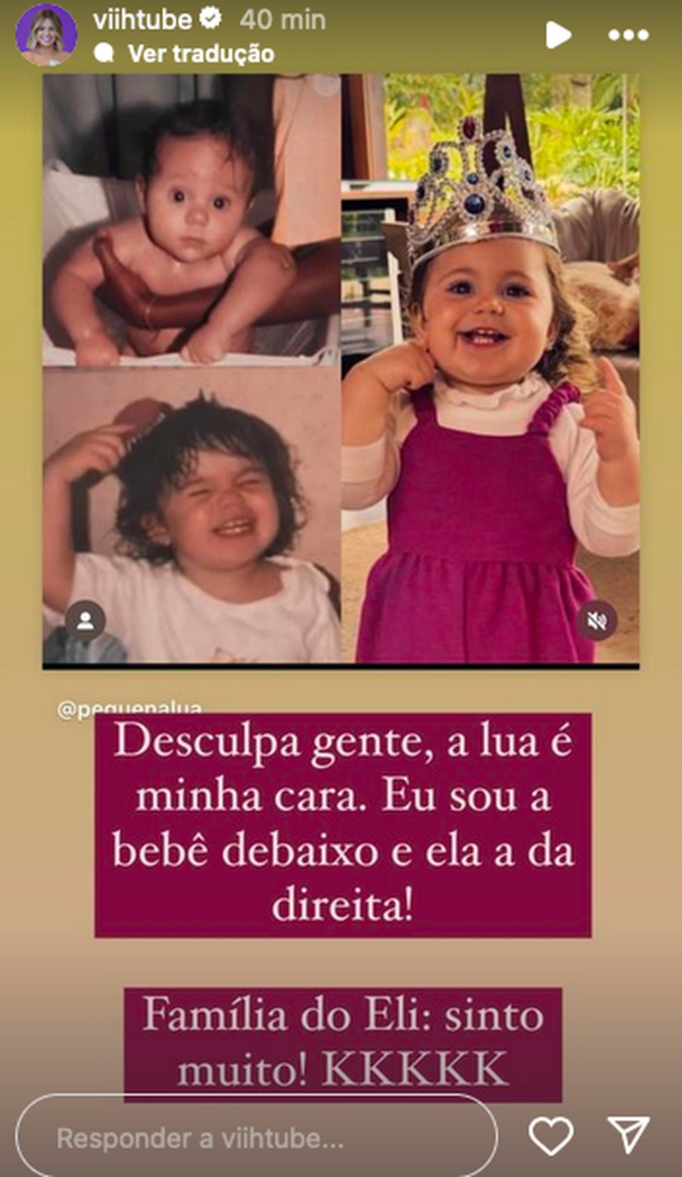 Viih Tube fala sobre semelhança com Lua e brinca: 'Minha cara. Família ...