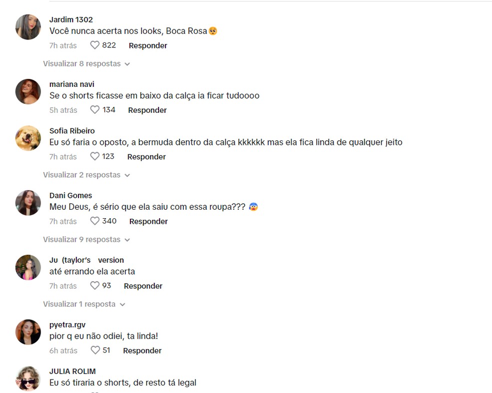 Bianca Andrade usa bermuda por cima de calça e fãs reagem: 'Ela saiu ...