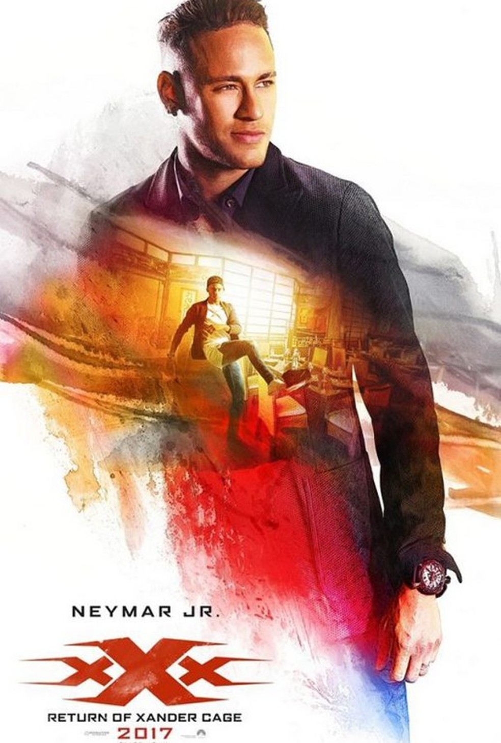 Neymar aparece em primeiro pôster de novo filme da saga 'Triplo X'