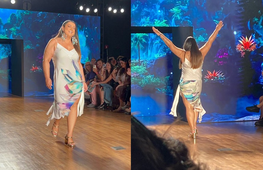Preta Gil é ovacionada em estreia na passarela do SPFW