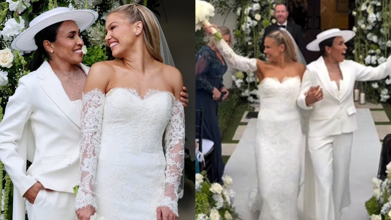 Marta oficializa união com Carrie Lawrence em cerimônia elegante e ...