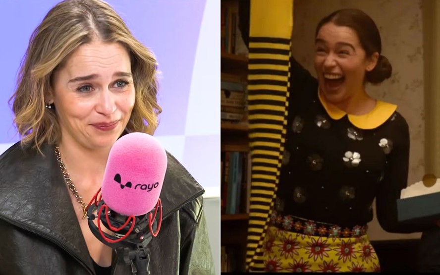 Emilia Clarke revela que guardou 'meias de abelhas' usada em 'Como Eu ...