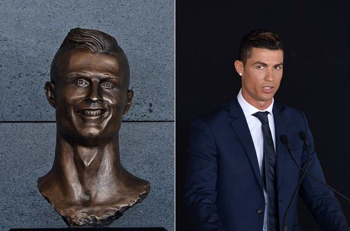 Estátua Em Homenagem A Cristiano Ronaldo Não Se Parece Em Nada Com O