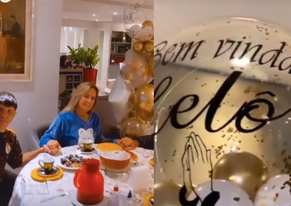 Helô Pinheiro ganha surpresa ao receber alta de hospital