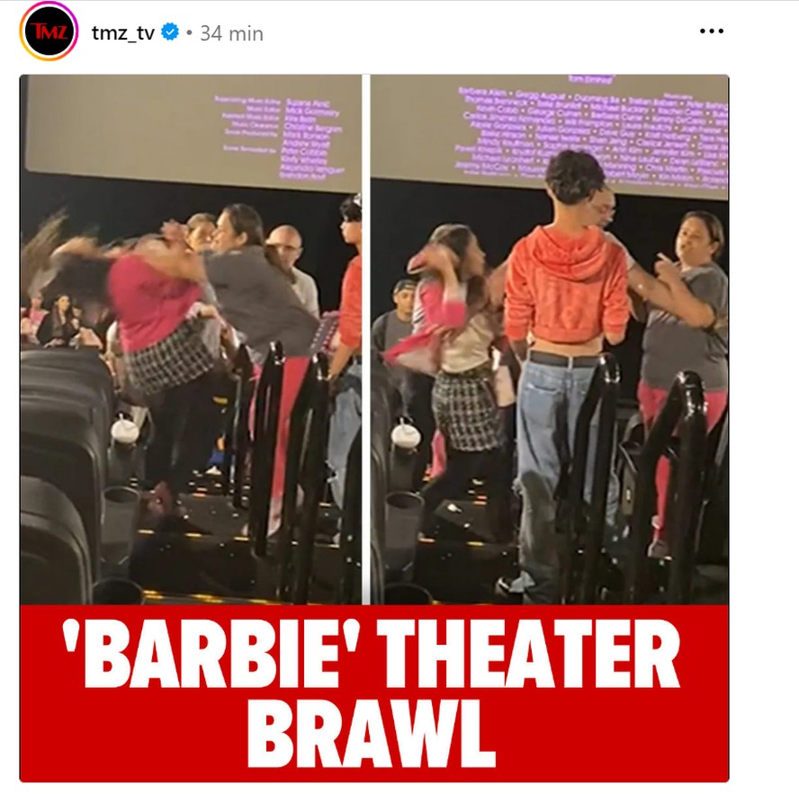 Briga viralizada durante exibição de 'Barbie' é destaque na mídia ...