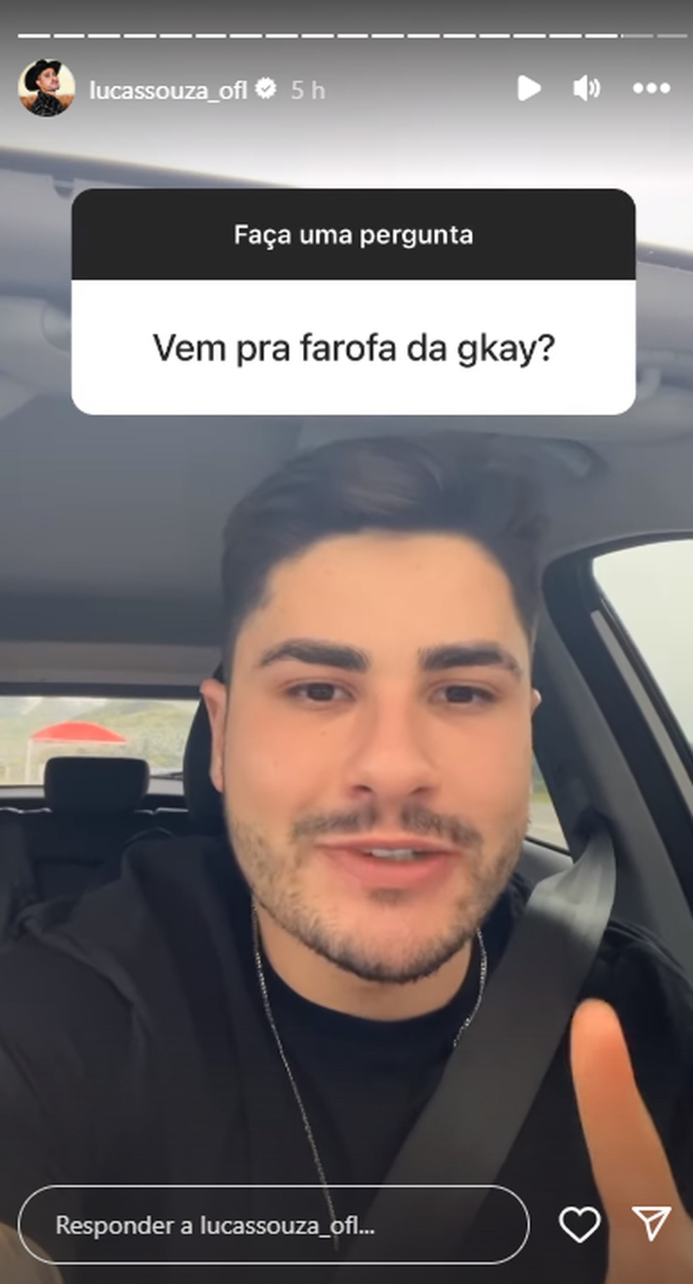 Lucas Souza recusa convite para a 'Farofa da Gkay' e explica o motivo
