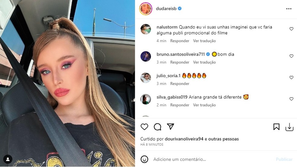 Duda Reis exibe make inspirado por tendência da vez: 'a Barbie da vida ...