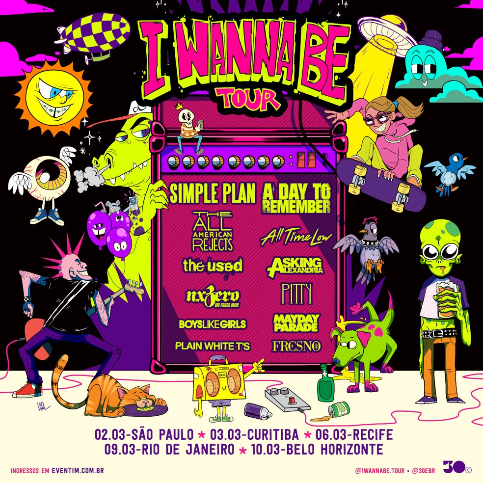 I Wanna Be Tour: tudo sobre o festival pop rock e emo