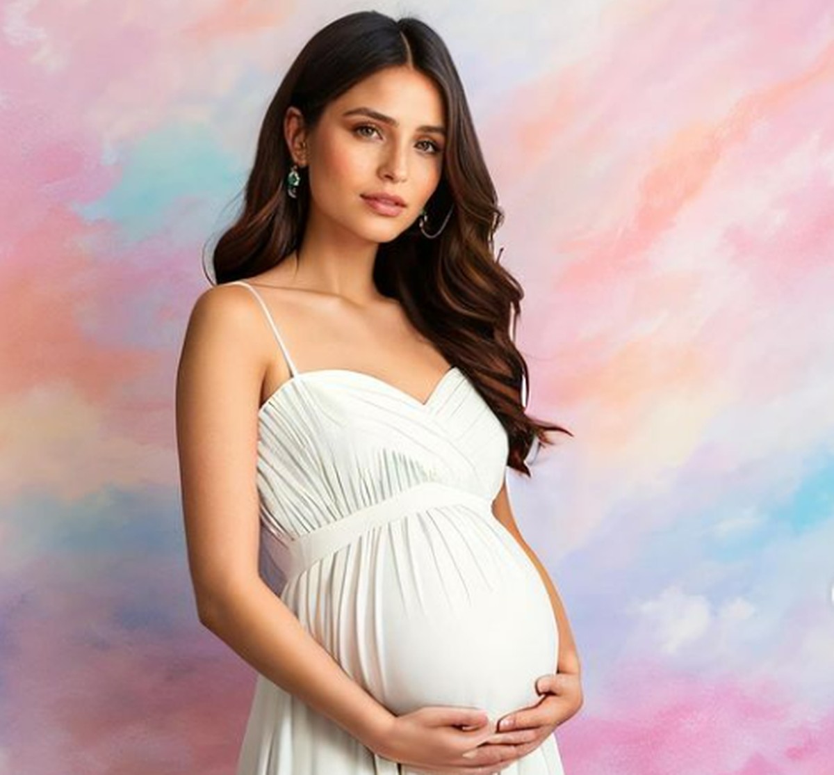 Larissa Manoela simula gravidez e filho com IA: 'Tô apaixonada'