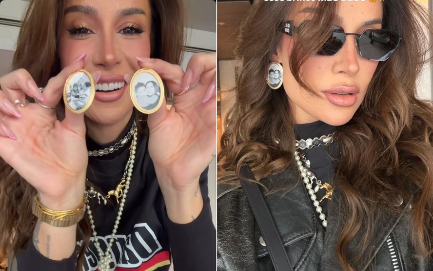 No Japão, Bianca Andrade homenageia filho em acessório fashionista