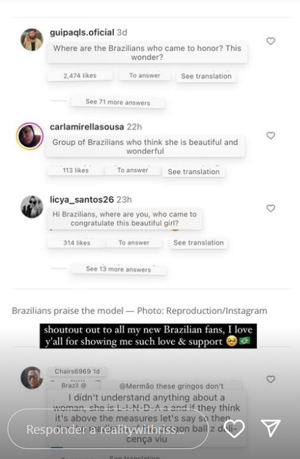 Top sofre ataques gordofóbicos após desfilar de maiô