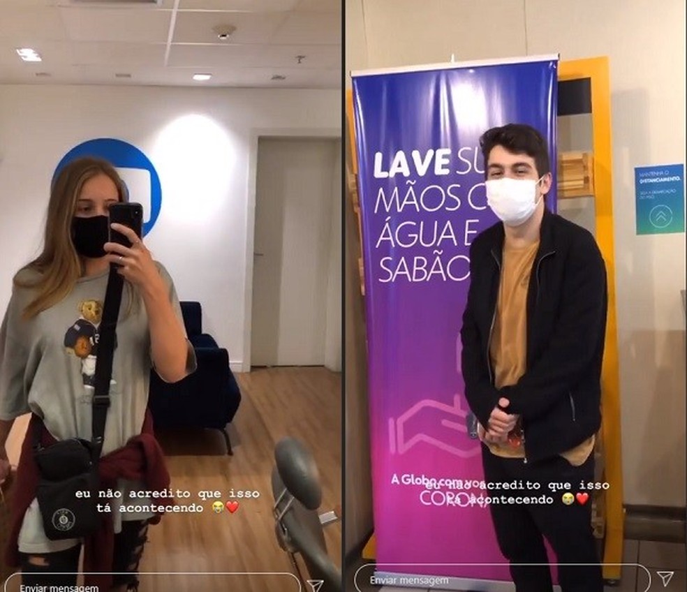Valentina Bulc comemora volta aos Estúdios Globo: 'Não acredito'