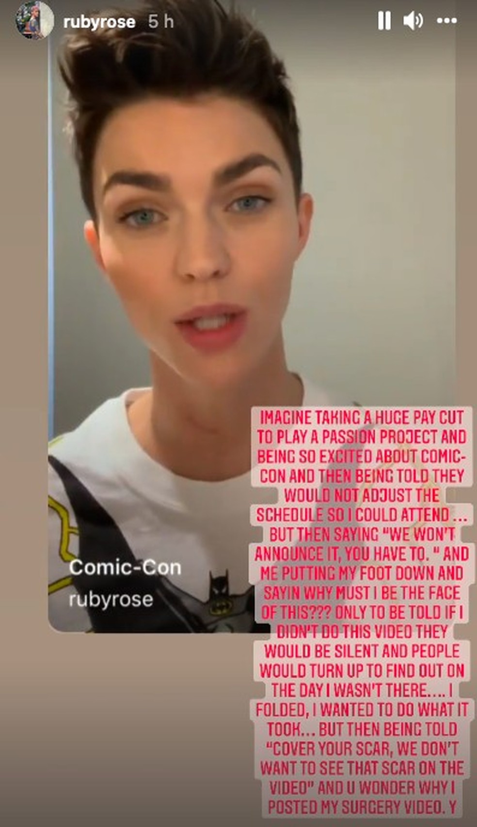 Ruby Rose denuncia abusos e ameaças nos bastidores da série 'Batwoman ...