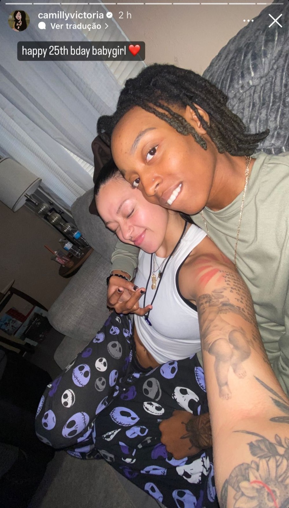 Camilly Victória celebra 25 anos da namorada e se declara: 'Amor da minha vida'