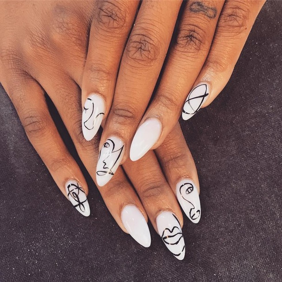 Nail Art inspirada nas obras de Picasso vira tendência artsy de beauté