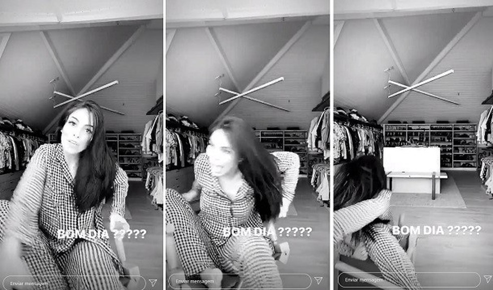 Jade Seba leva tombo ao gravar Stories no Instagram