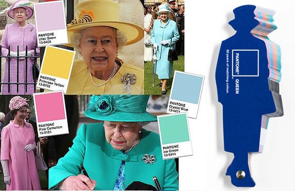 Pantone cria cartela inspirada na Rainha Elizabeth II