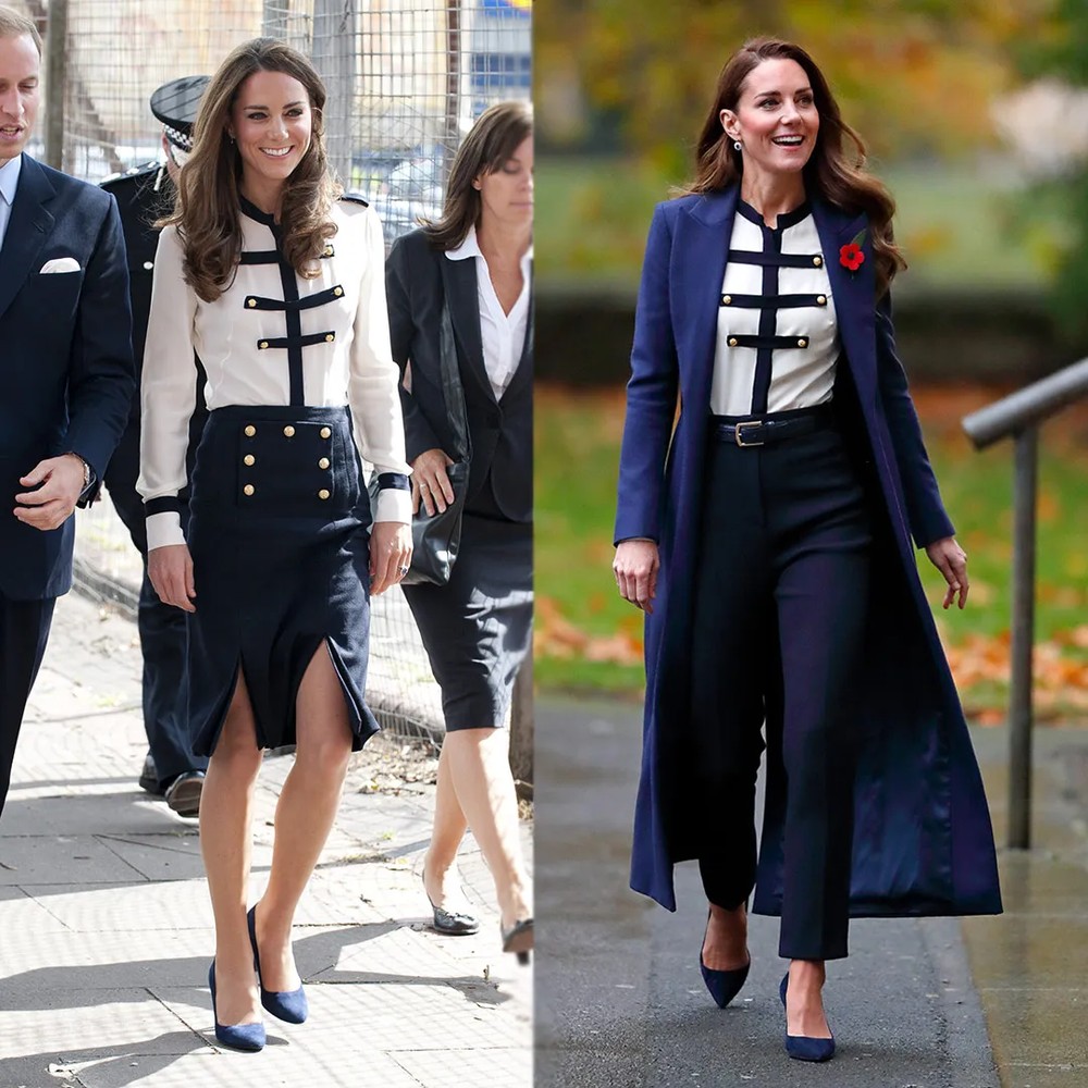 Kate Middleton também repete looks: confira 20 roupas que a princesa ...