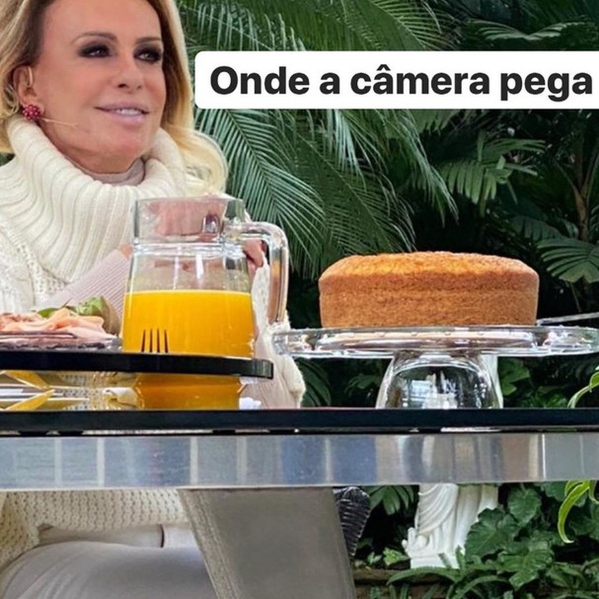 Ana Maria Braga diverte ao mostrar para os fãs detalhe que a 'câmera ...