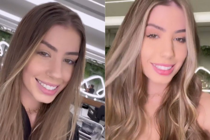 Maria Lina atualiza o visual e retoca mechas no cabelo: 'Pronta pra 2023'