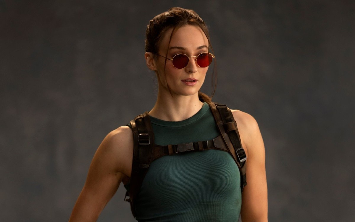 Visual de Sophie Turner como Lara Croft na série 'Tomb Raider' é revelado