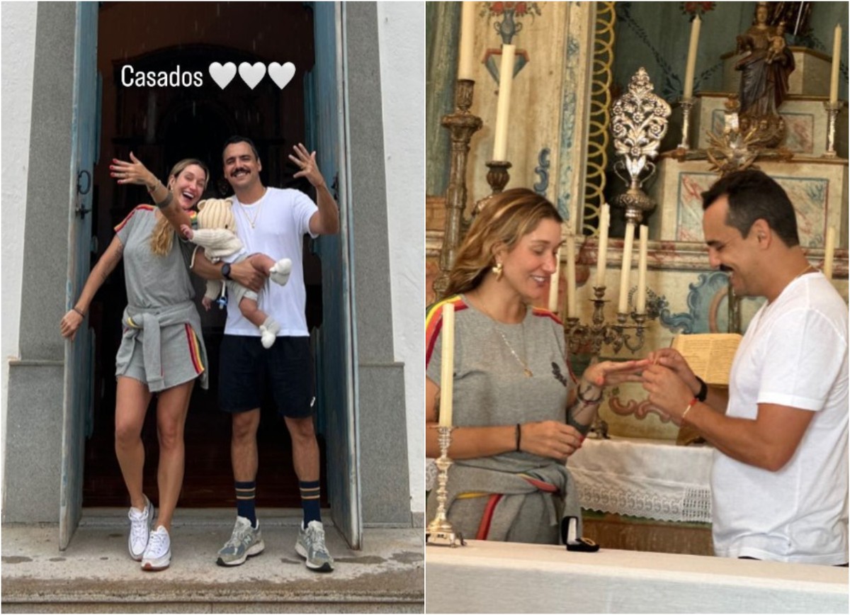 Gabriela Pugliesi tem casamento surpresa com Tulio Dek: 'Casados'