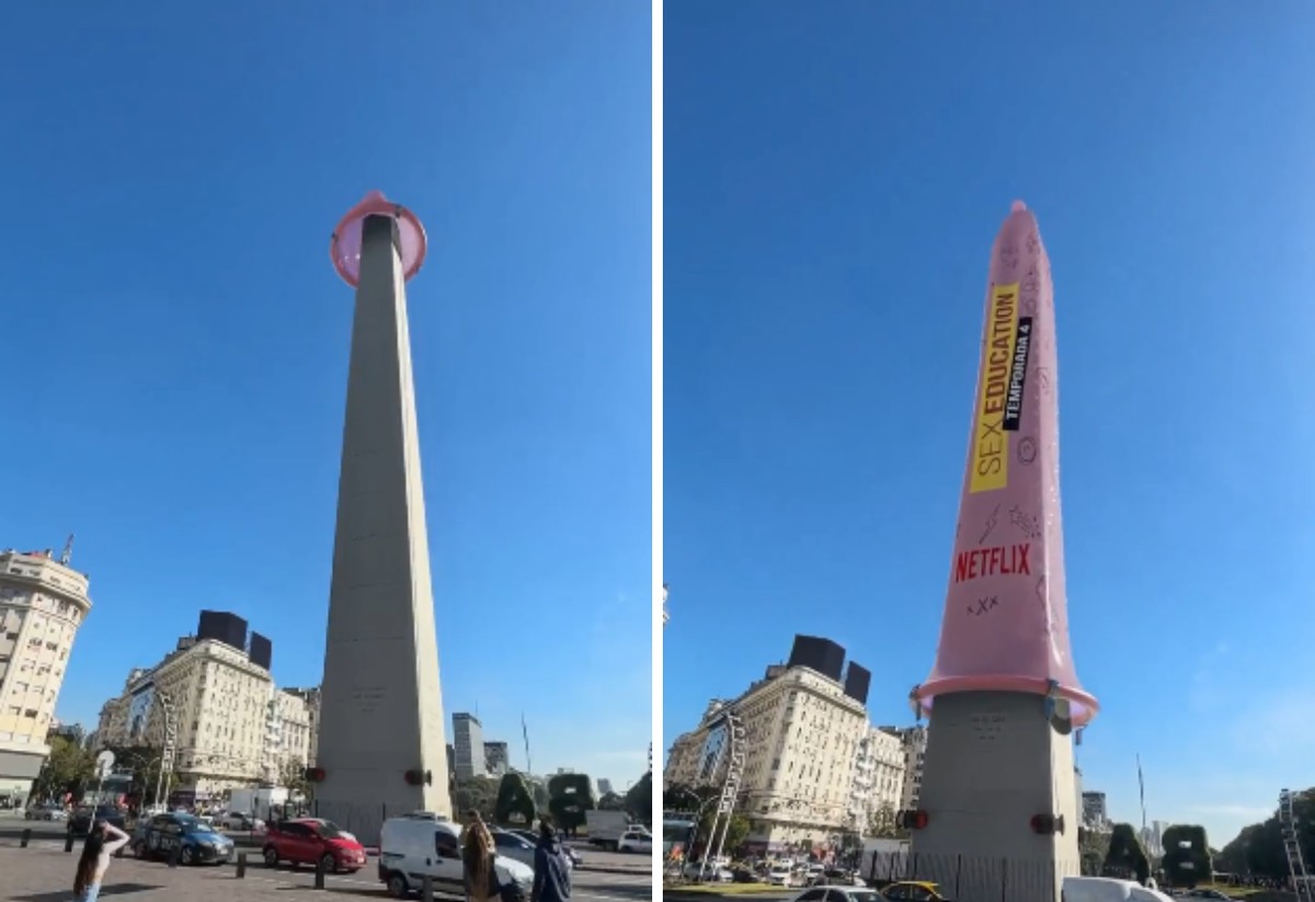 Preservativo é Colocado Em Ponto Turístico De Buenos Aires Para Divulgação De Série