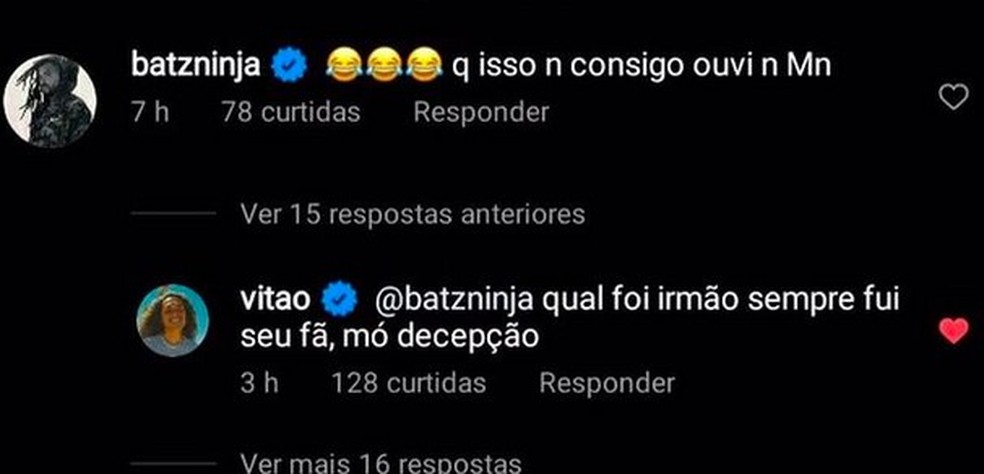 Batz Ninja debocha de nova música de Vitão, que fica chateado e ...