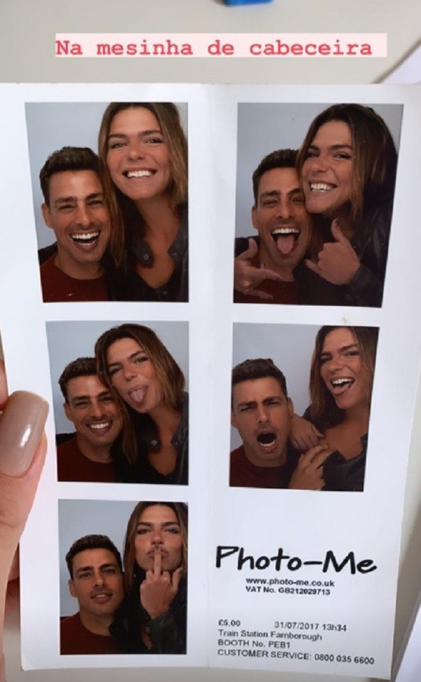 Mari Goldfarb posta fotos divertidas com Cauã Reymond