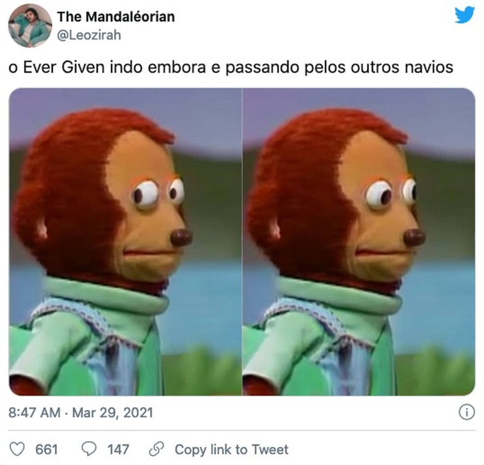 O Ever Given desencalhou hoje, mas a internet já está com saudades dele ...