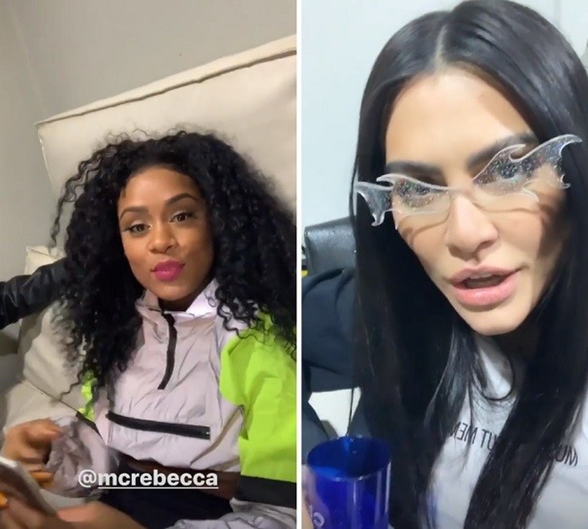Cleo confere show de MC Rebecca e diz: 'Vamos casar?'