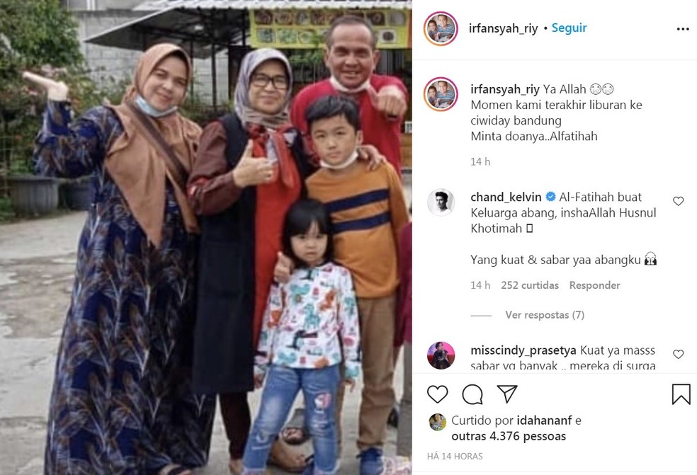 'Tchau, família', escreveu mãe antes de morrer em acidente aéreo em Jakarta