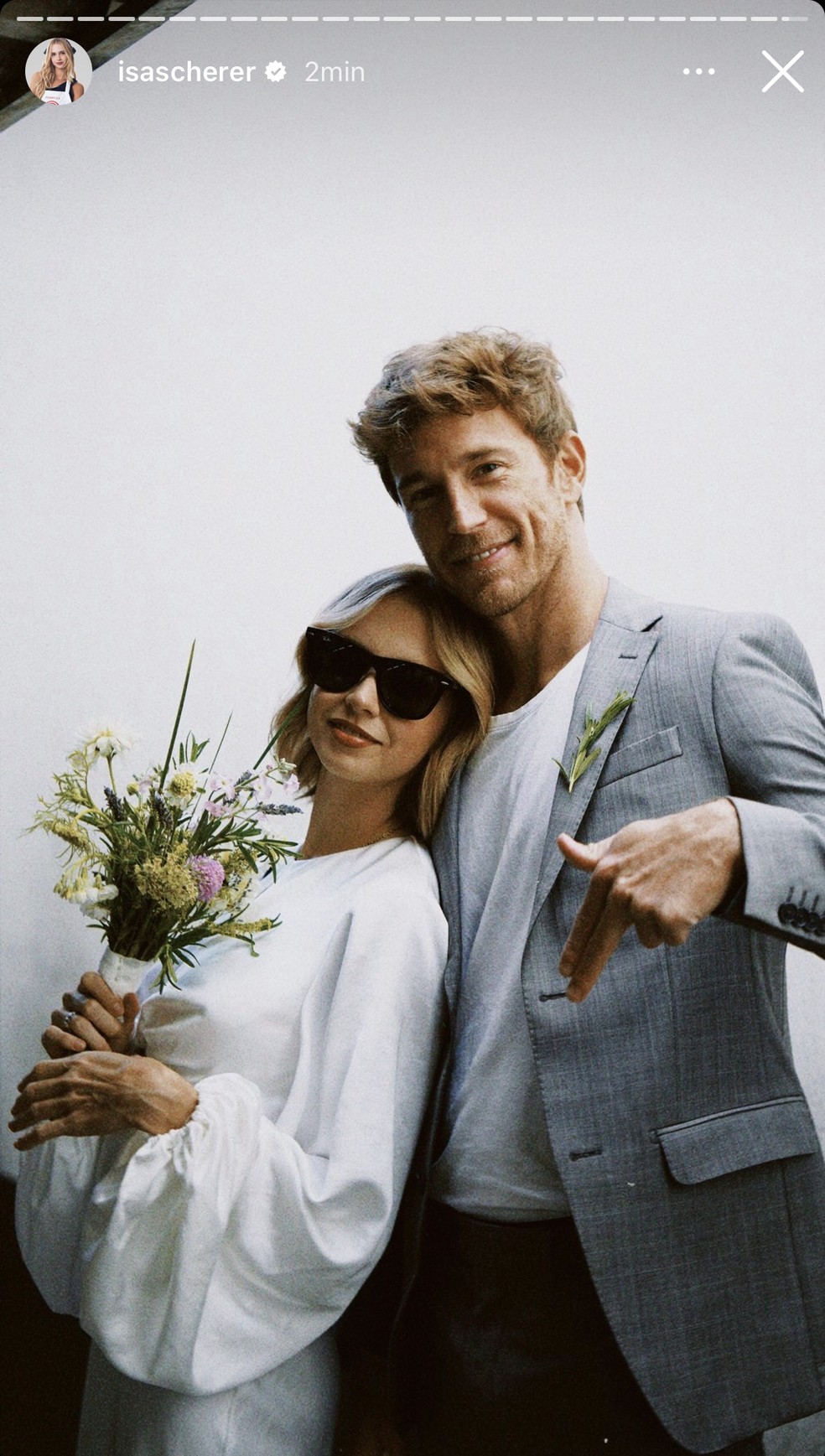 Isa Scherer se casa com Rodrigo Calazans em São Paulo